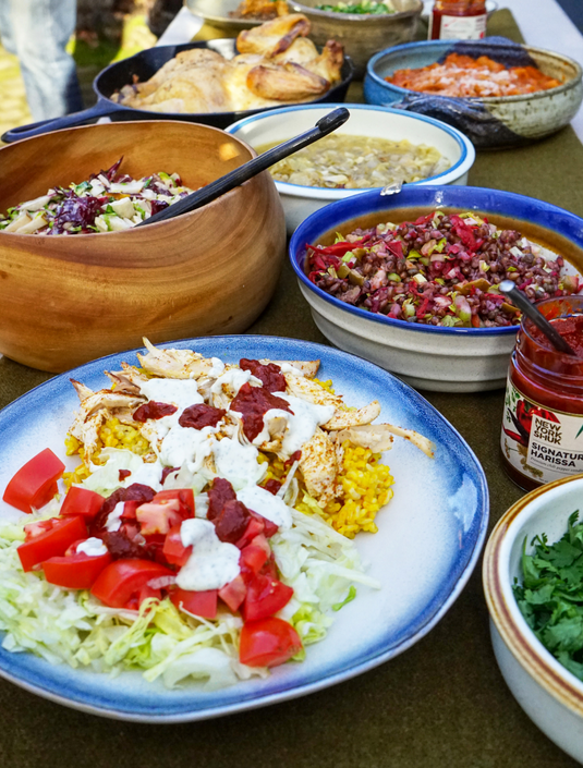 Halal Cart Chicken & Rice with Yogurt Sauce | Wellspent Market