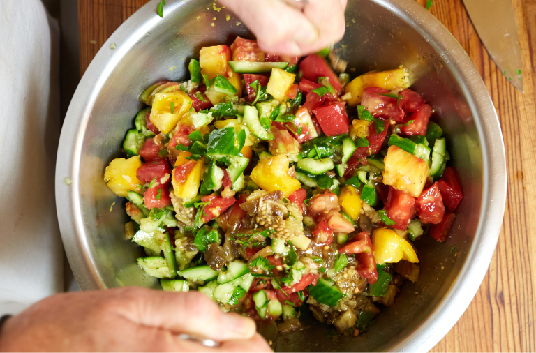 Burnt Eggplant Salad | Wellspent Market